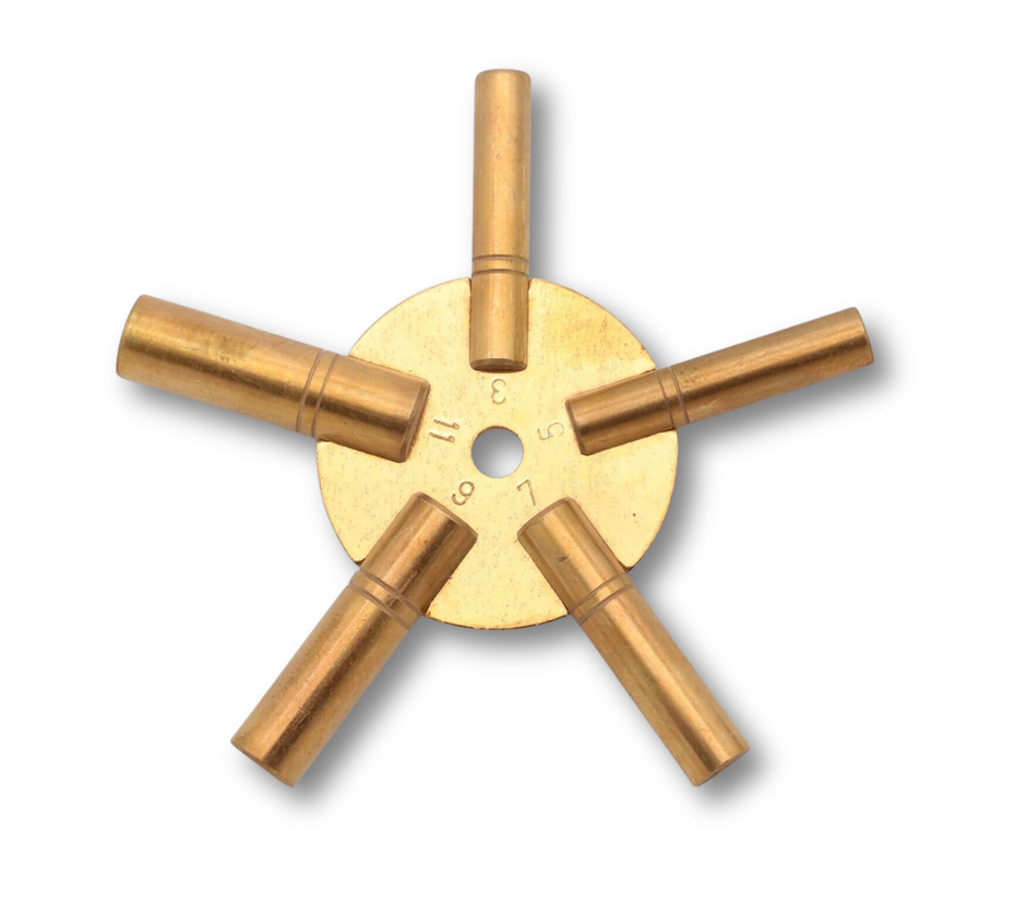 Clock Winding Keys & Cranks | Find Your Key Size | Krieger Clock Parts